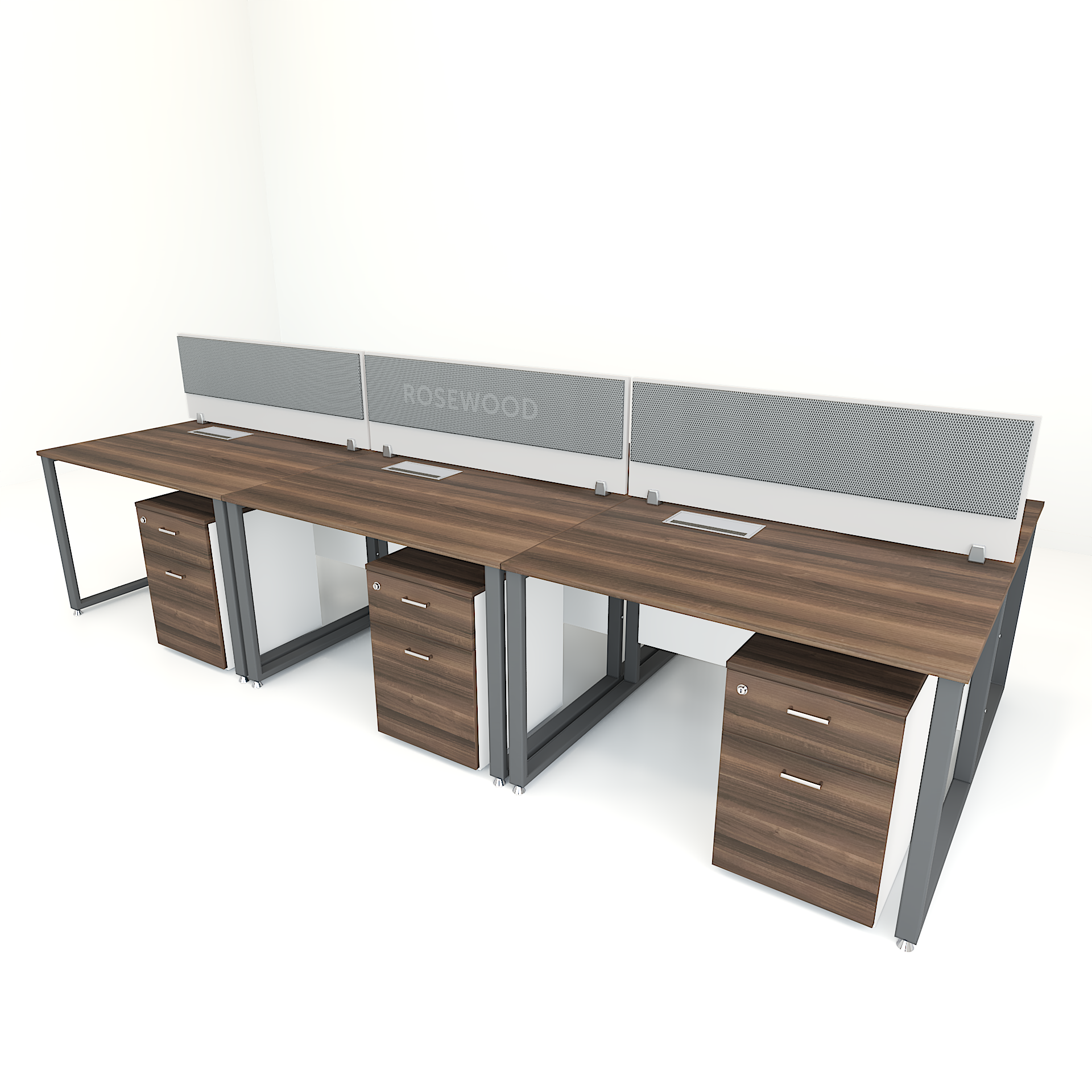 Metalink 6 Way Workbench | Rosewood Workspace Solutions