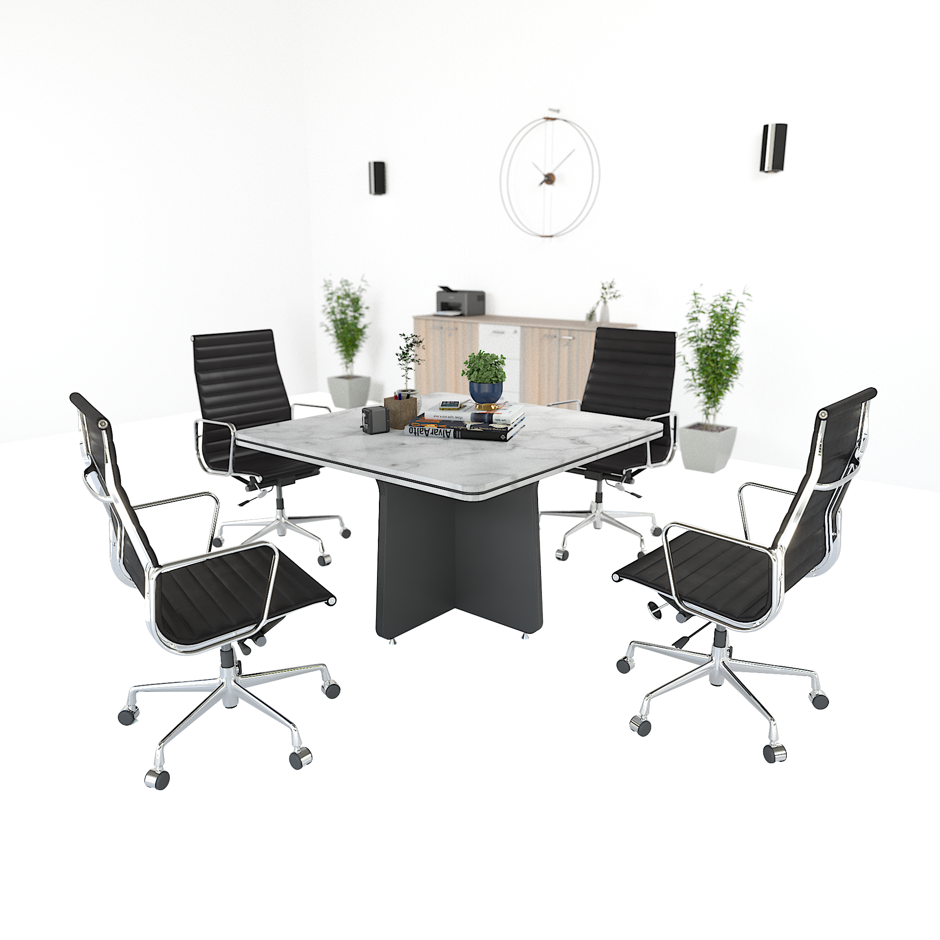 Thick Square Meeting Table | Rosewood Workspace Solutions
